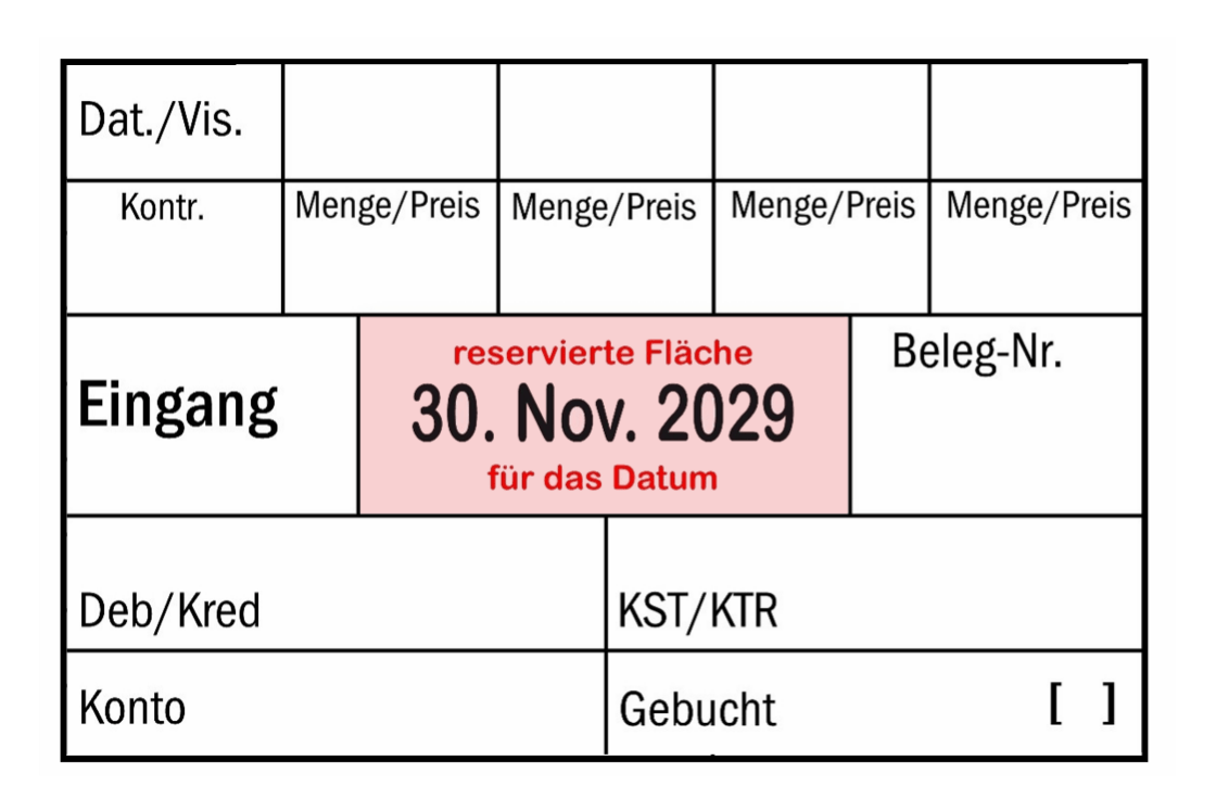 Account assignment stamps with date – Design and order yourself with ...